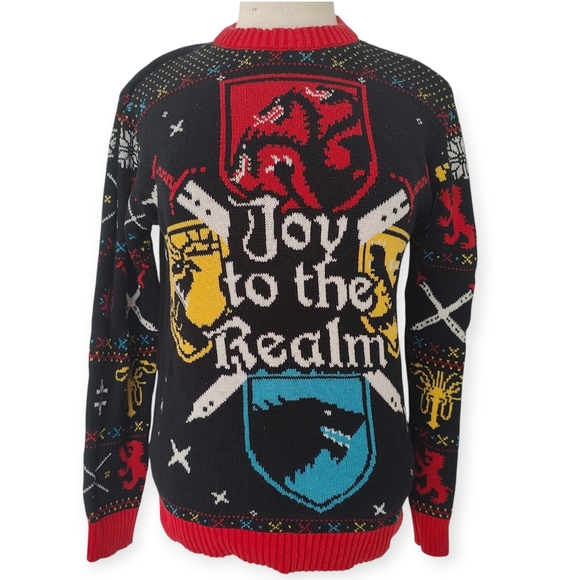 HBO | Sweaters | Game Of Thrones Joy To The Realm Fair Isle Sweater S ...